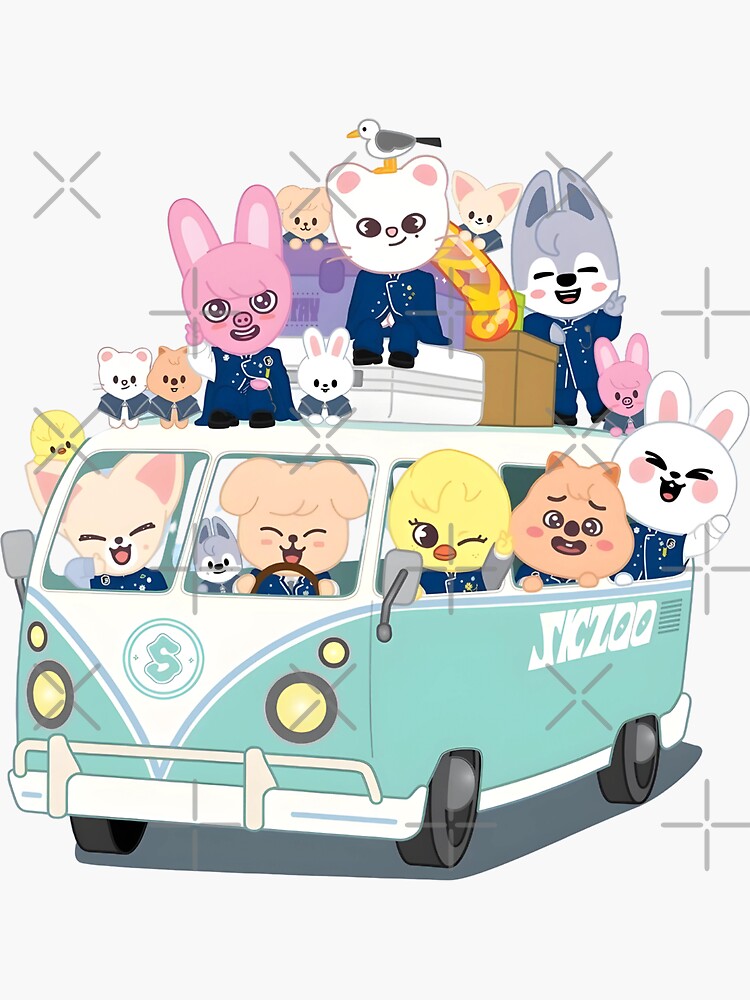 "SKZOO Stray Kids KPOP" Sticker for Sale by jaofnn | Redbubble