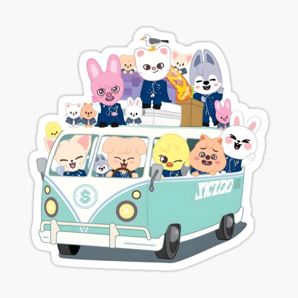 "SKZOO Stray Kids KPOP" Sticker for Sale by jaofnn | Redbubble