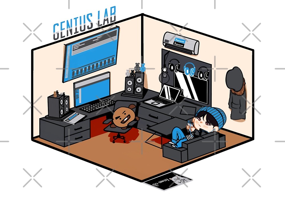 "Min Yoongi Genius Lab" by Stephanie García | Redbubble