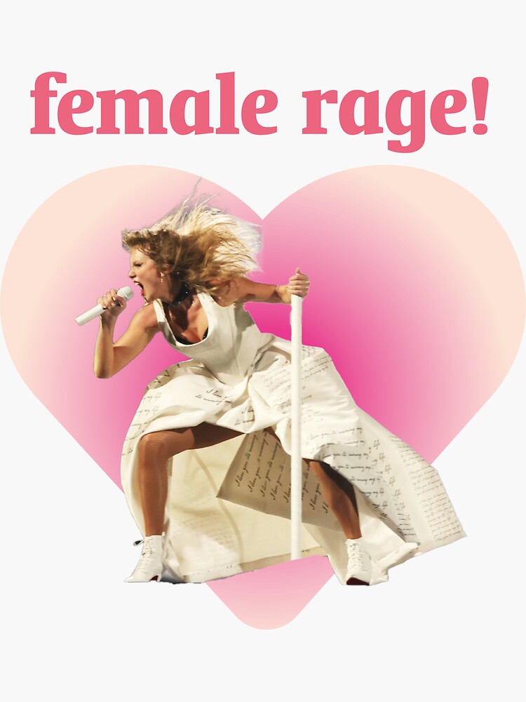 "taylor swift: female rage!" Sticker by Abianna Contreras Saavedra ...