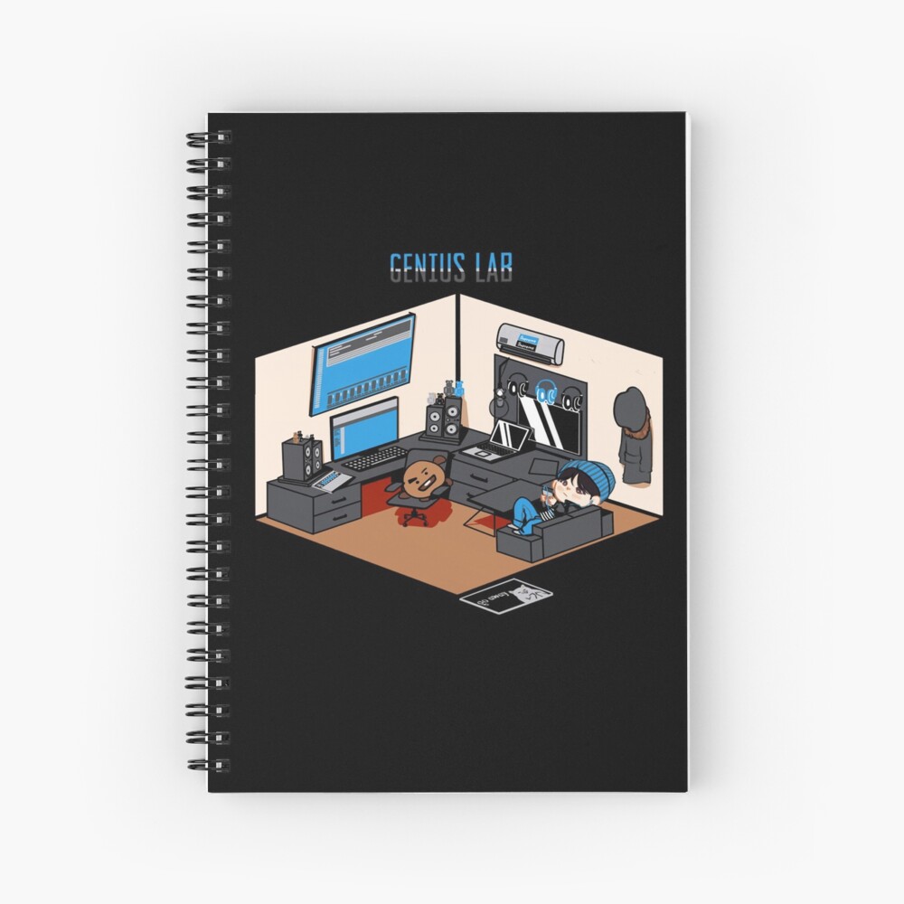 "Min Yoongi Genius Lab" Spiral Notebook by p0zuda | Redbubble