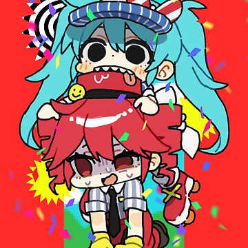 "Mesmerizer - Teto & Miku" Sticker for Sale by MuseMelody | Redbubble