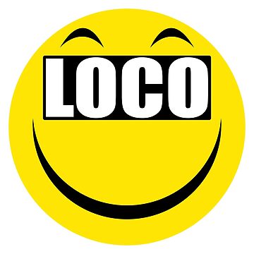 "Funny Loco Emoji Happy Face" Sticker for Sale by duke818 | Redbubble