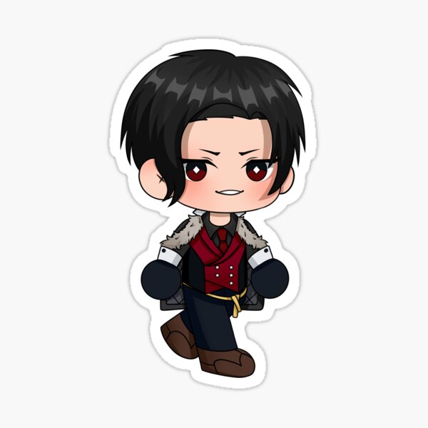 "Obey Me! Lucifer Chibi" Sticker for Sale by banana-baby | Redbubble