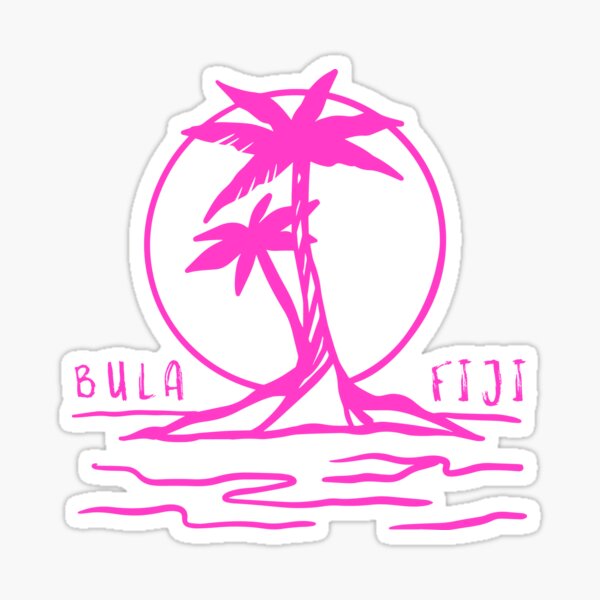 "Bula Fiji " Sticker for Sale by SaltySarah24 | Redbubble