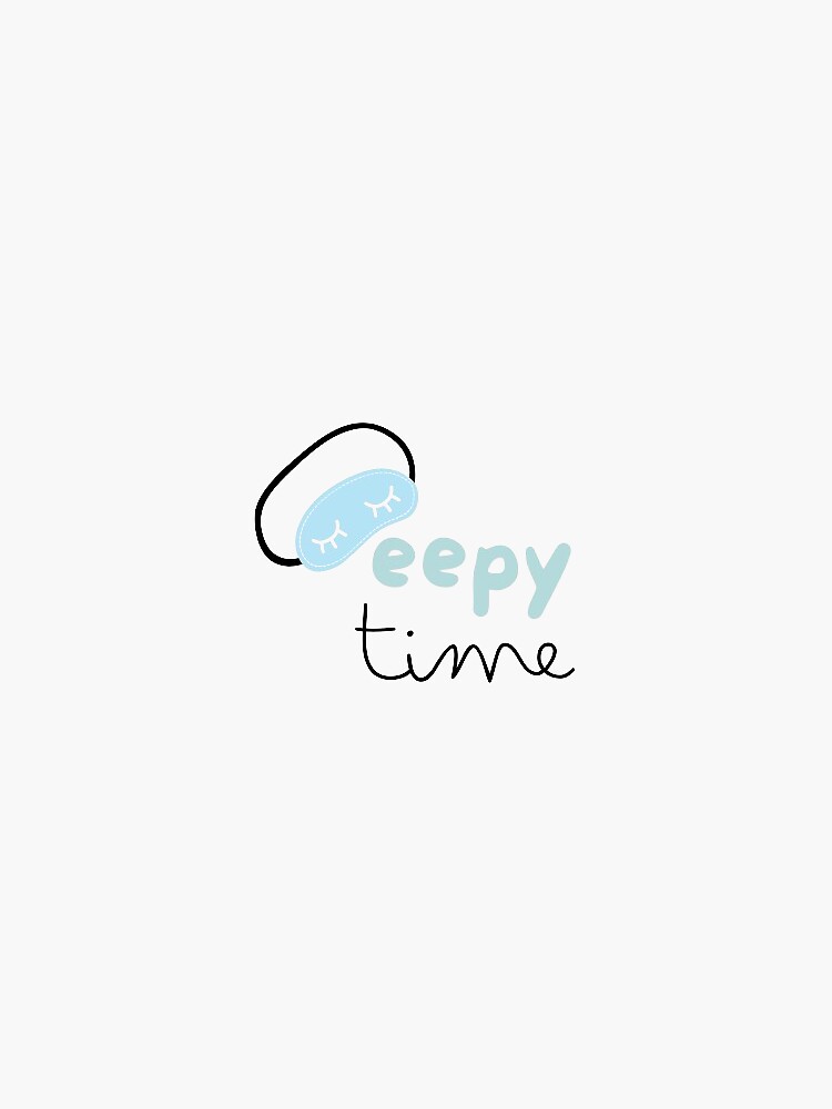 "Eepy time" Sticker for Sale by AbyssOasis | Redbubble