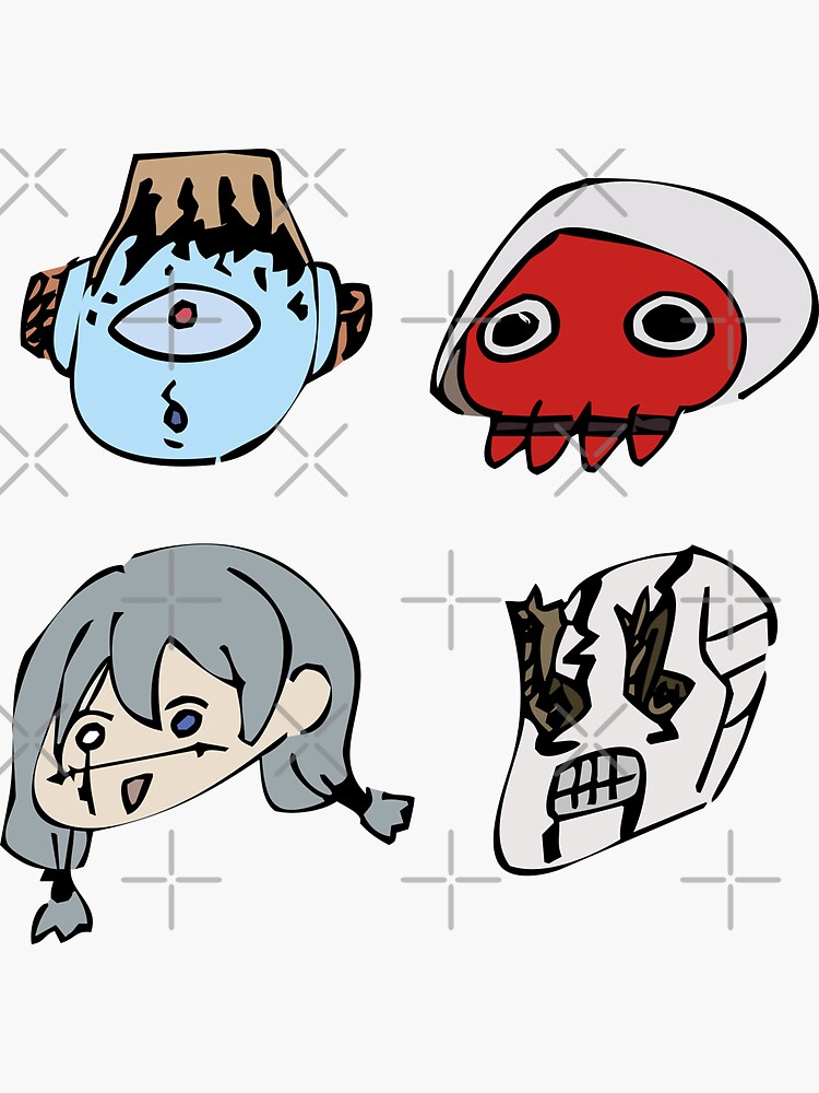 "JJK cursed spirits sticker pack" Sticker for Sale by JutsuWear | Redbubble