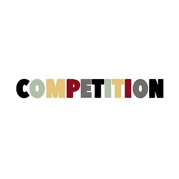 "Competition " Sticker for Sale by avariekrasnozon | Redbubble