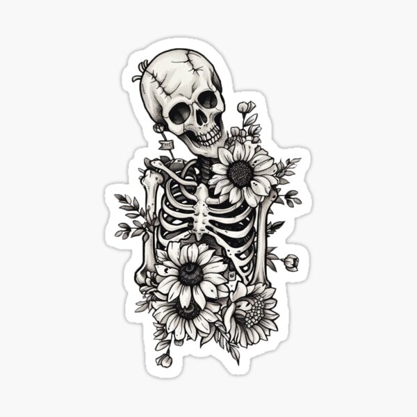 "Death Flowers" Sticker for Sale by Stickermagician | Redbubble