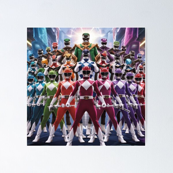 "Power Rangers" Poster for Sale by AmbersAnimals | Redbubble