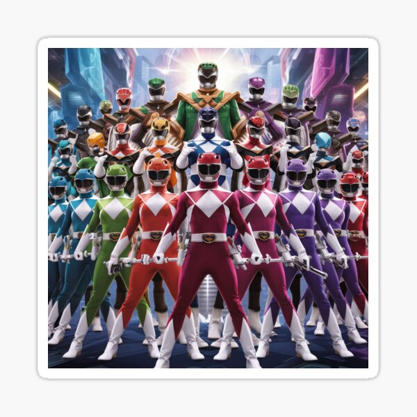 "Power Rangers" Sticker for Sale by Megan Wells | Redbubble