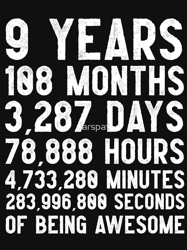 9th Birthday Countdown T Shirt Funny Gift Birthday Gift For 9 Year 9th-birthday-countdown-t-shirt-funny-gift-birthday-gift-for-9-year