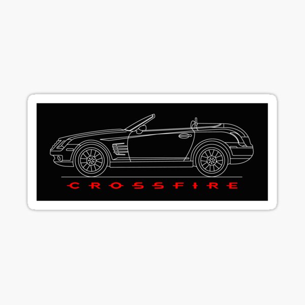 "Blueprint of the Crossfire" Sticker for Sale by rogue-design | Redbubble