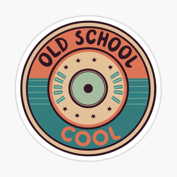 "Old School Cool Vintage Vinyl Record" Sticker for Sale by NiftyWrx ...