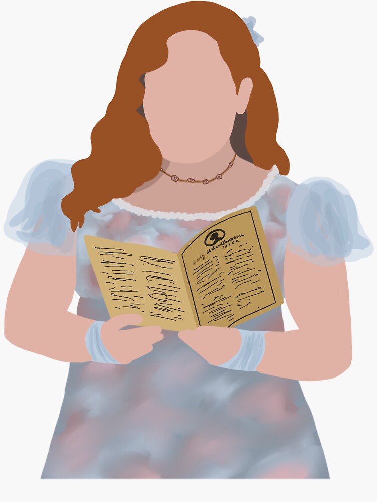 "Penelope featherington, lady whistledown, bridgerton" Sticker for Sale ...