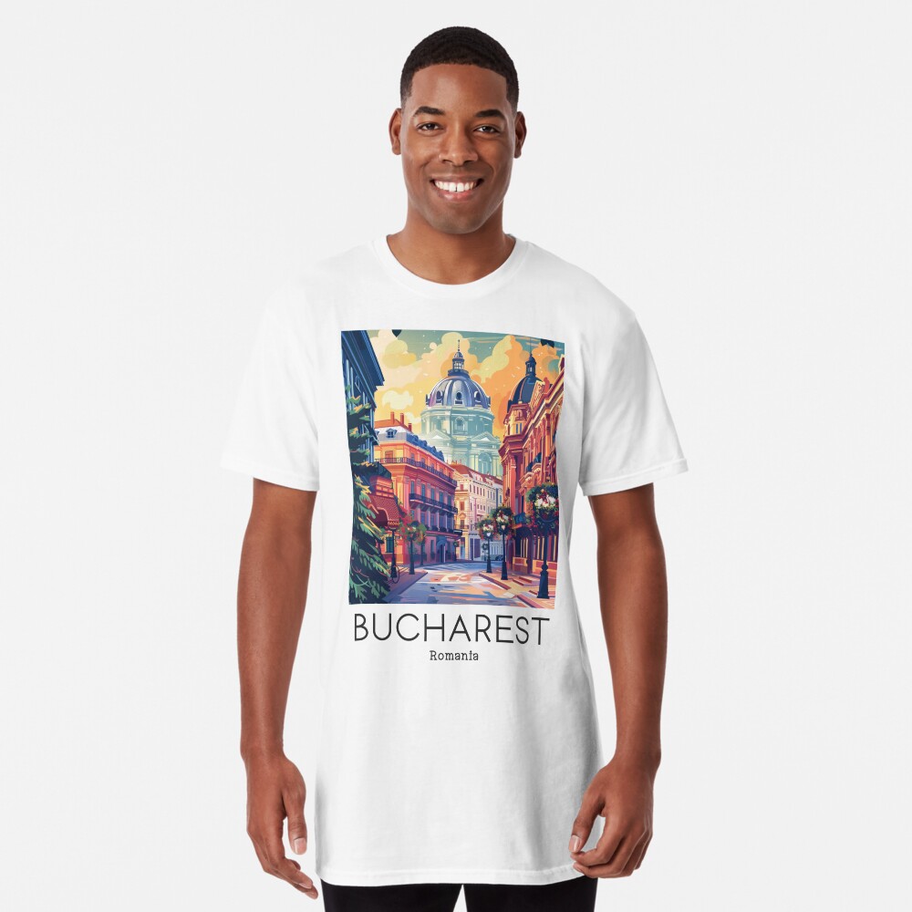 " A Vintage Travel Illustration of Bucharest - Romania " Sticker for ...