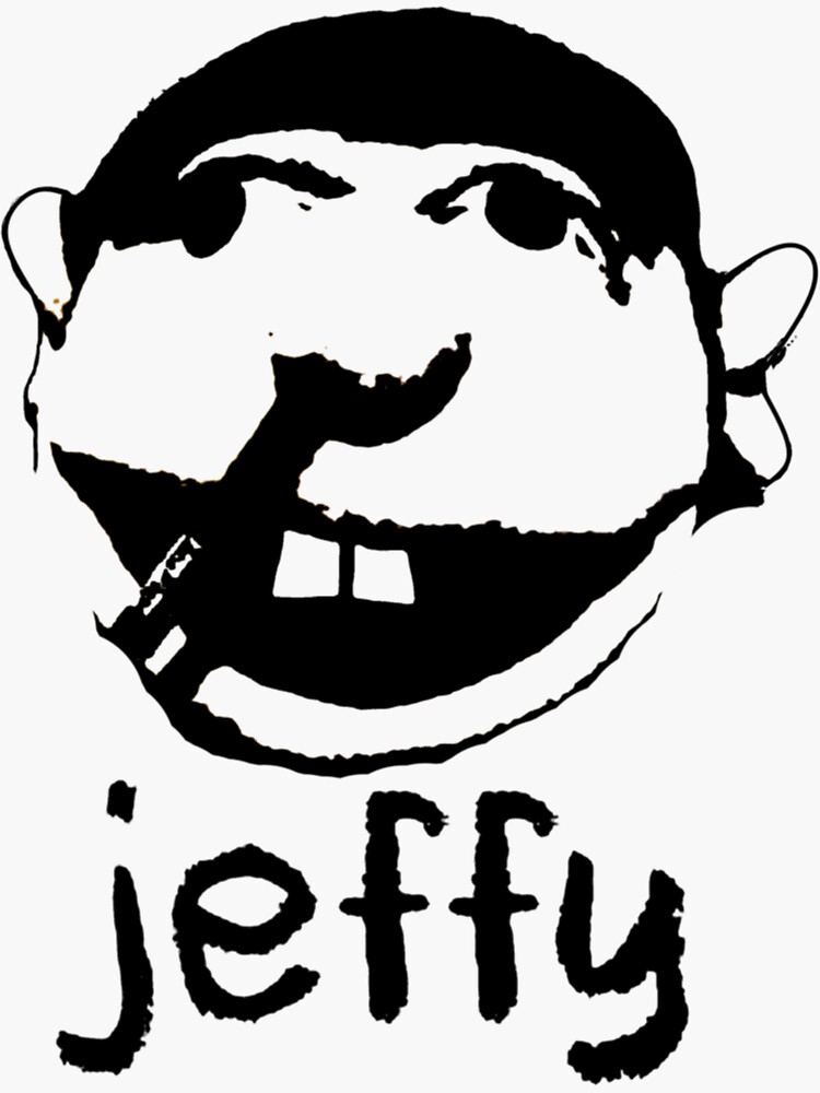 "jeffy face why Chiffon Top ,sml rapper jeffy" Sticker for Sale by ...