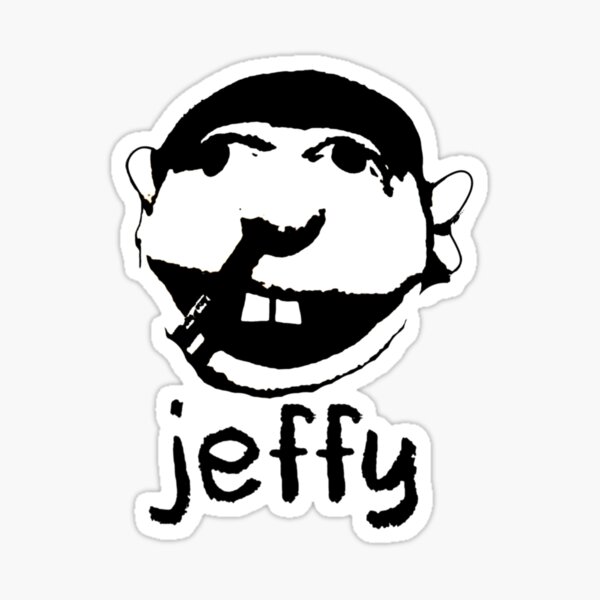 "jeffy face why Chiffon Top ,sml rapper jeffy" Sticker for Sale by ...