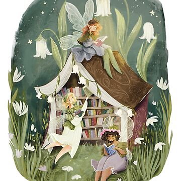 "Fairy Library " Greeting Card for Sale by Artofstephmarie | Redbubble