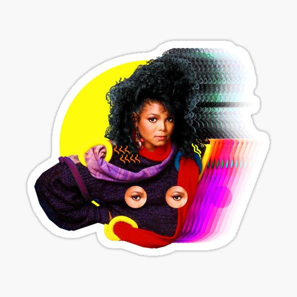 "JANET COLLAGE" Sticker for Sale by helloVONK | Redbubble