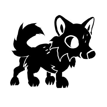 "CHIBI WOLF " Sticker for Sale by Faeyriel | Redbubble