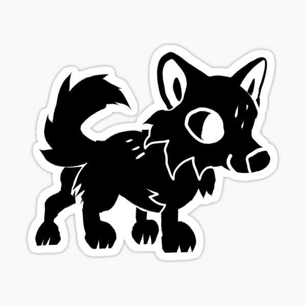 "CHIBI WOLF " Sticker for Sale by Faeyriel | Redbubble
