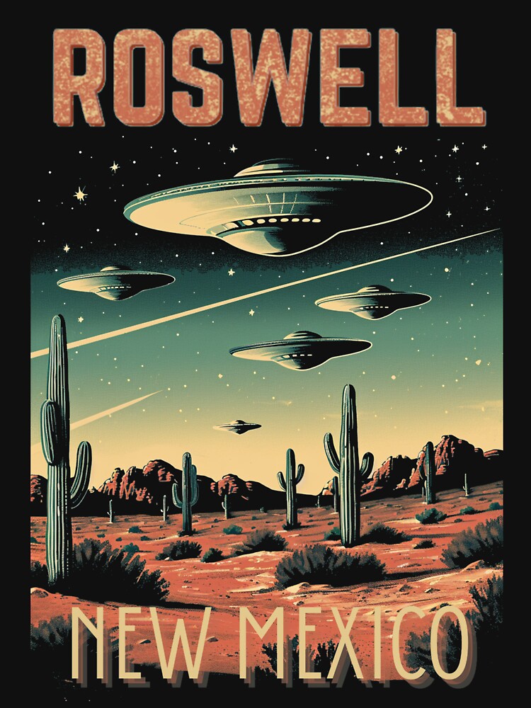 "Roswell Reverie: Vintage Roswell New Mexico Graphic Tee" Essential T ...