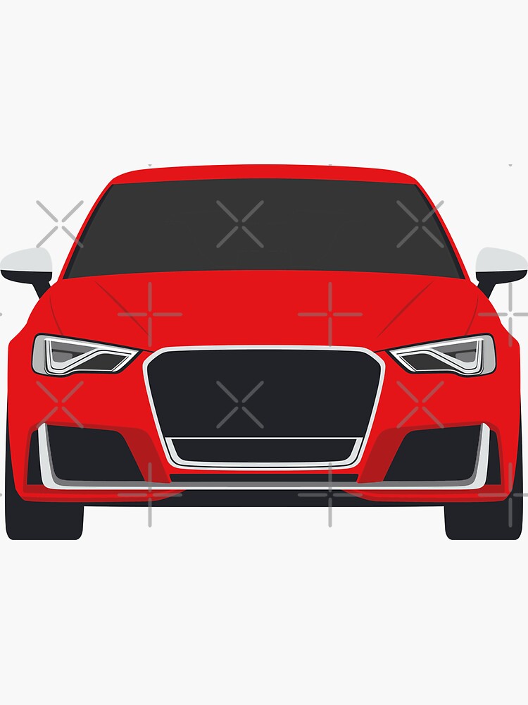 "RS3 8V - Vector drawing" Sticker by yohannlp | Redbubble