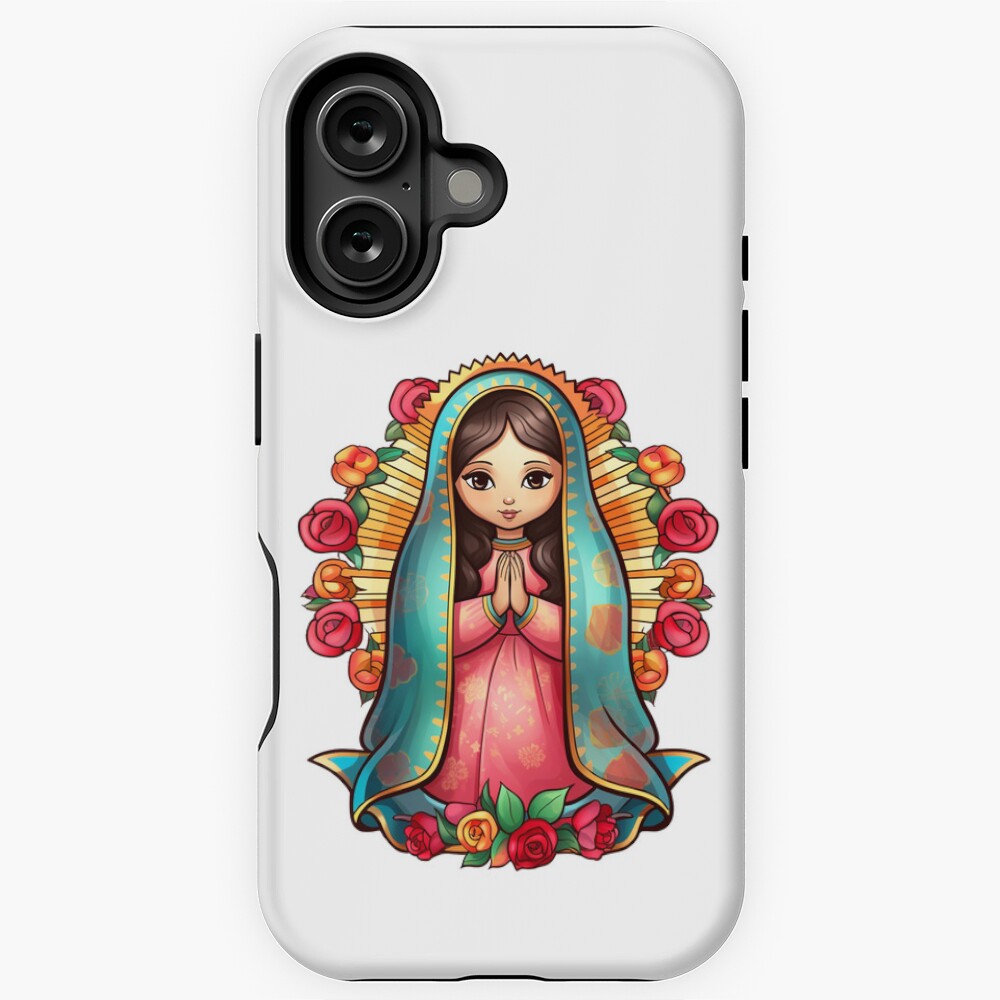 "Virgen De Guadalupe Virgin Mary Cute Cartoon Chibi Virgencita" Sticker ...