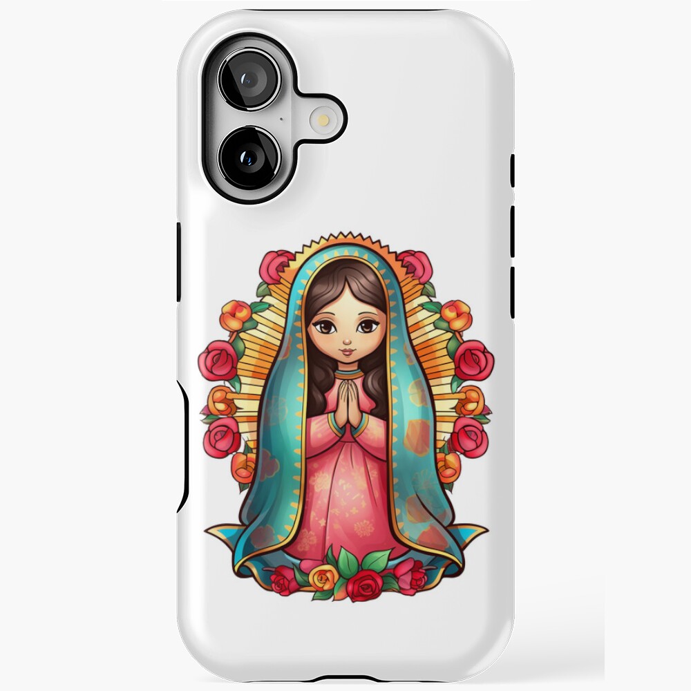 "Virgen De Guadalupe Virgin Mary Cute Cartoon Chibi Virgencita" Sticker ...