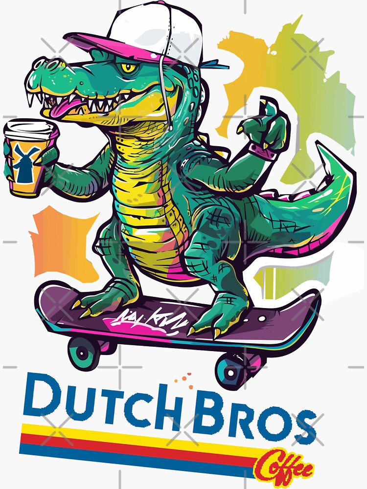"Dutch bros 420" Sticker for Sale by Big-Family-Art | Redbubble