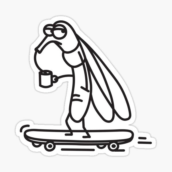 "buzzing around" Sticker for Sale by krumpsa | Redbubble