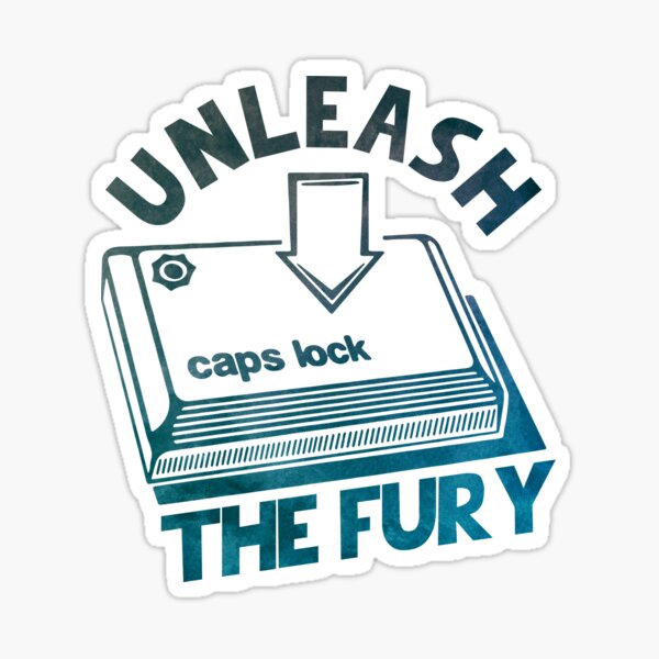 "Unleash The Fury" Sticker for Sale by preteeshirts | Redbubble