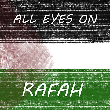 "All Eyes On Rafah" Sticker for Sale by Brandi Martin | Redbubble