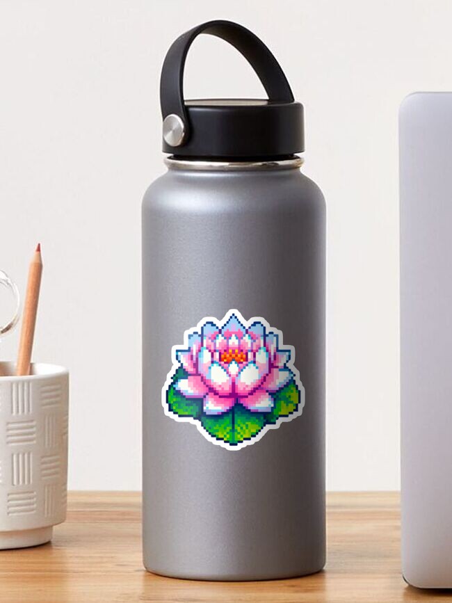 "Flower Water Lily Pixel Art Cute Nature" Sticker by sergiochungo ...