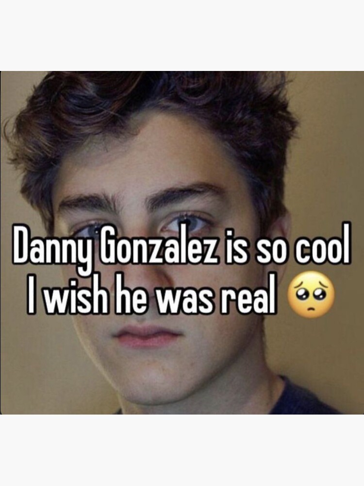 "danny gonzalez meme" Sticker for Sale by chemetarydrive | Redbubble