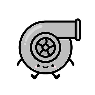 "Kawaii Cute Turbo" Sticker for Sale by autoberry | Redbubble