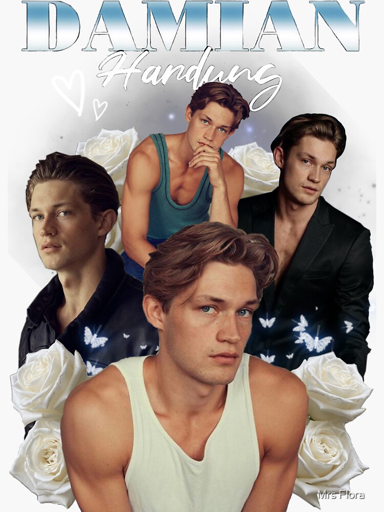 "Damian Harding" Sticker by Mrs Flora | Redbubble