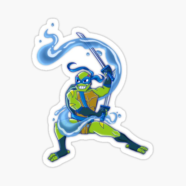 "ROTTMNT Waterbender Leo" Sticker for Sale by lynnfactorart | Redbubble