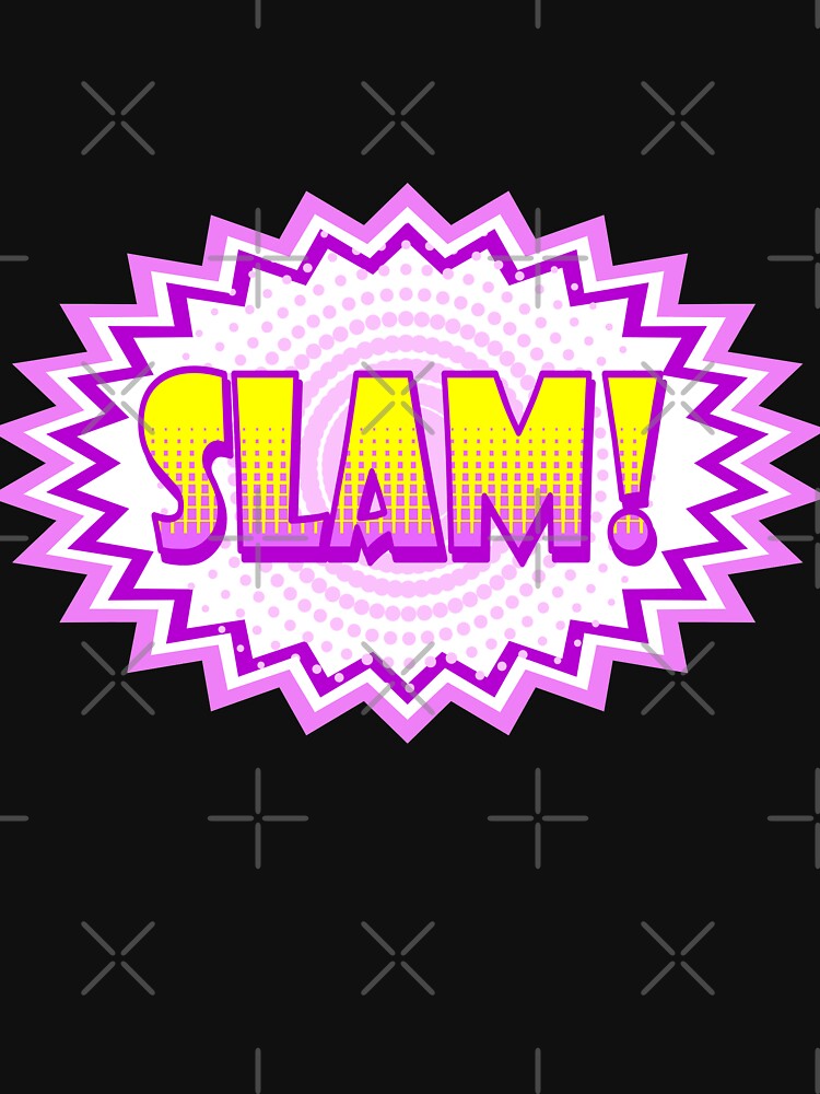 "Slam onomatopoeia used in comic culture" T-shirt for Sale by ...