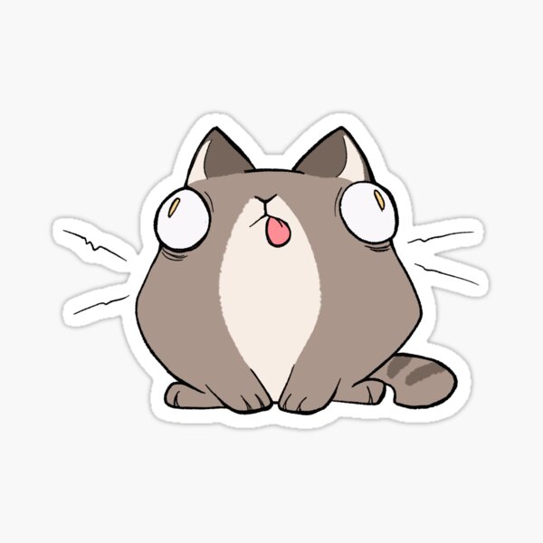 "Silly Cat" Sticker for Sale by Puurrfectly | Redbubble