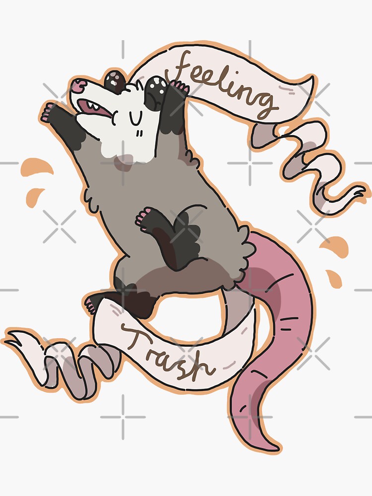 "Feeling Trash" Sticker for Sale by goccart | Redbubble