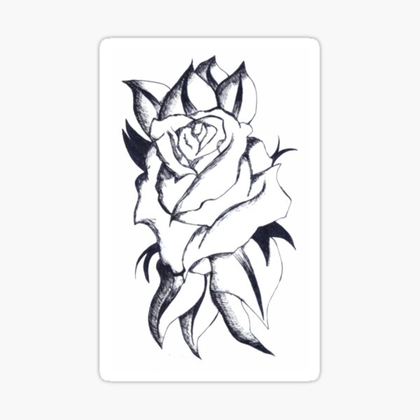 "Rose artwork" Sticker for Sale by perggals | Redbubble