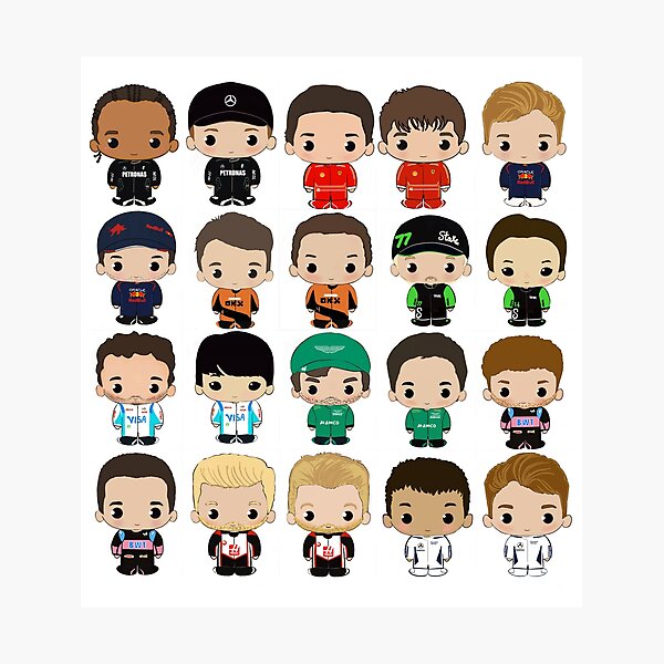 "F1 chibi 2024 class" Photographic Print for Sale by cutedrivers ...