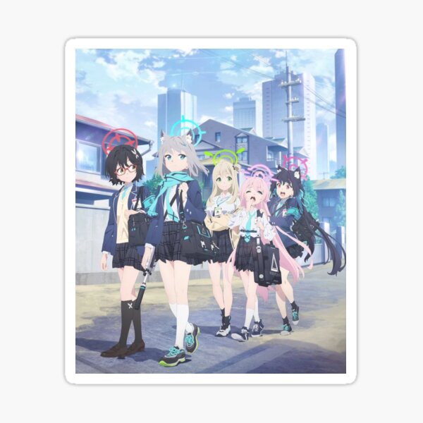 "Blue Archive The Animation" Sticker for Sale by Emmamago | Redbubble