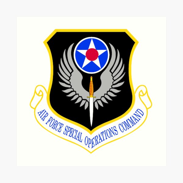 "Air Force Special Operations Command (AFSOC) Crest" Art Print by ...