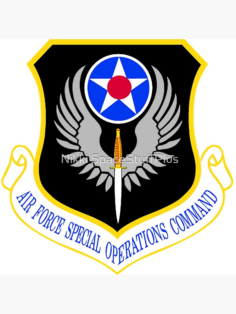 "Air Force Special Operations Command (AFSOC) Crest" Poster for Sale by Spacestuffplus | Redbubble