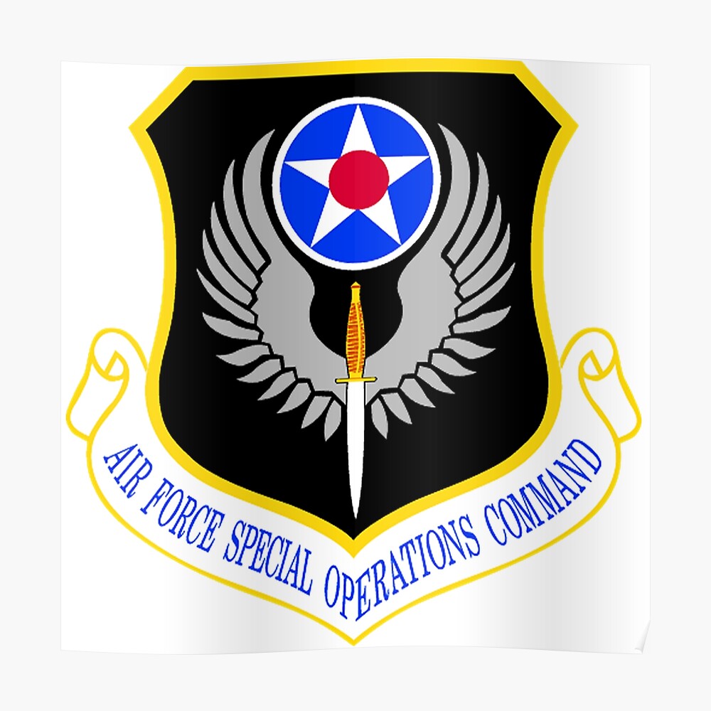"Air Force Special Operations Command (AFSOC) Crest" Poster by ...
