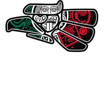 "Hecho En Mexico Aztec Calendar Mexican Eagle" Sticker for Sale by ...