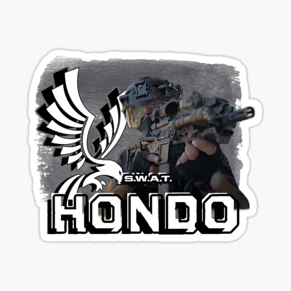"SWAT AND HONDO COMPILATION replica" Sticker for Sale by ...